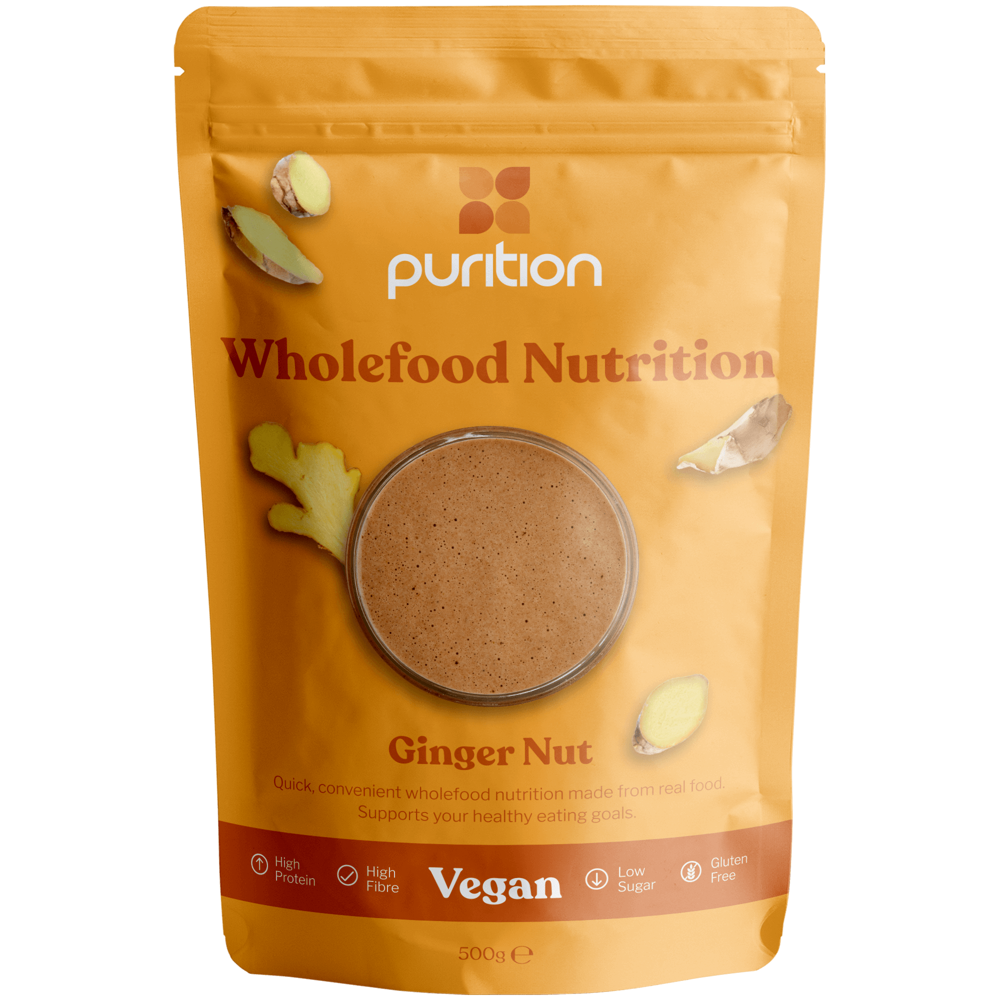 Limited Edition Vegan Ginger Nut Wholefood Bags | Purition – Purition UK